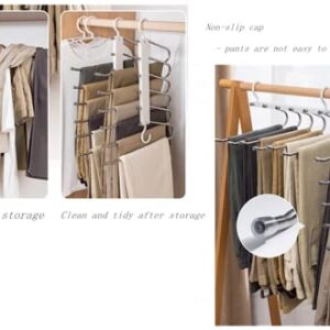 Magic Pants Hanger, Multipurpose Closet Hanger, Space Saving Wardrobe Organizer (2-Pack)