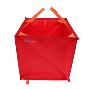 dovewill 40cm nylon folding large triangle tree rock climbing arborist throw line throw weight bag clothing storage cube organiser holder - red