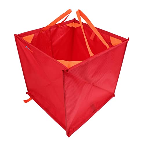 Dovewill 40cm Nylon Folding Large Triangle Tree Rock Climbing Arborist Throw Line Throw Weight Bag Clothing Storage Cube Organiser Holder - Red