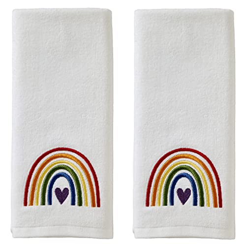 SKL Home Pride Rainbow Hand Towel Set, 25" x 16", 2 Count