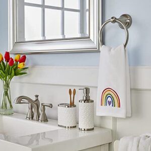 SKL Home Pride Rainbow Hand Towel Set, 25" x 16", 2 Count