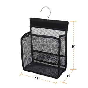 Reoean Serial Type Mesh Shower Caddy, Hook Type Mini Storage Basket, Hanging Mesh Fitness Swimming Storage Basket (3)