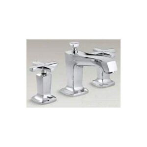 KOHLER 16232-3-CP Margaux 1.2 gpm Bathroom Sink Faucet with Cross Handles, Widespread, Polished Chrome