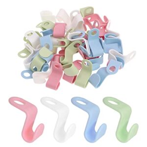 48pcs clothes hanger connector hooks dgq plastic closet organizer hanger clips space saving hanger hook cascading hanger hooks clothes hanger extender clips connection hooks outfit hanger hook