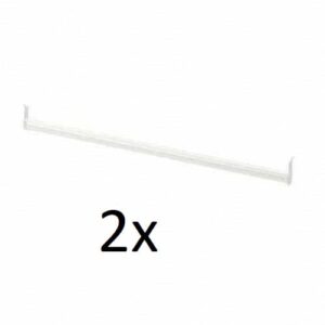 boaxel clothes rail (2 pack) 23 5/8" white - set of 2