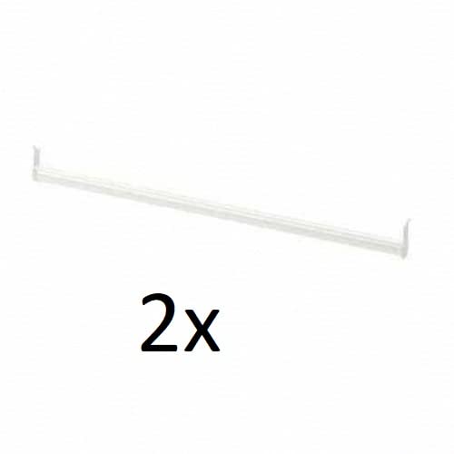 BOAXEL Clothes Rail (2 pack) 23 5/8" White - Set of 2