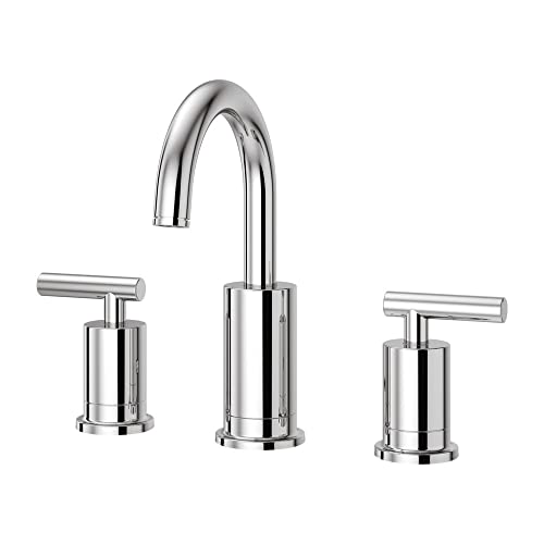 Pfister Contempra Bathroom Sink Faucet, 8-Inch Widespread, 2-Handle, 3-Hole, Polished Chrome Finish, LG49NC1C