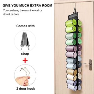 Longjet Hanging Closet Organizers and Storage, Over The Door Organizer, for Leggings Clothes Storage and T-Shirts Organization (24 Roll)