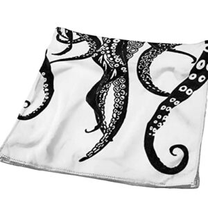 fenrris65 Soft Hand Towels, Vintage Octopus Tentacles Highly Absorbent Quick-Dry Towels Multipurpose for Bathroom, Hotel(12