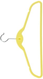 briausa cascade hangers yellow steel swivel hooks -slim, sturdy saves you extra space - set of 10