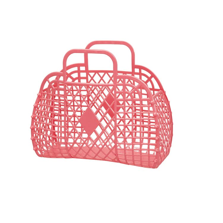 Piliwl Portable Shower Caddy Baskets with Handles,Portable shower caddy Tote,For Bathroom,Pantry,Kitchen,Dorm Room,Garage,Camp (Red)