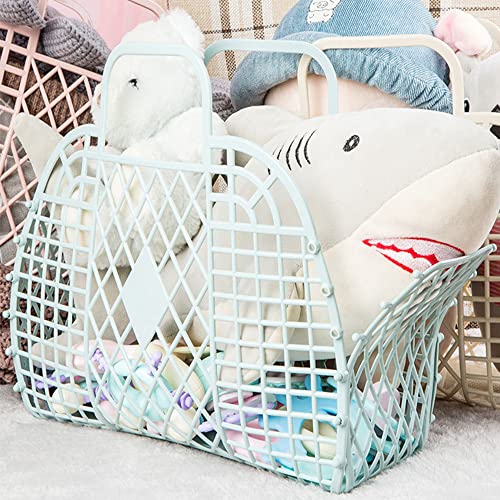 Piliwl Portable Shower Caddy Baskets with Handles,Portable shower caddy Tote,For Bathroom,Pantry,Kitchen,Dorm Room,Garage,Camp (Red)