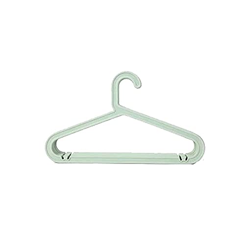 Ljyutihgyj Hangers, 10PCs，Plastic Hanger ， Adult Clothes Hangers Lightweight and Non-Marking, Multifunctional Non-Slip，Slingclothes Support Hanger (Color : Green, Quantity : 10pcs)