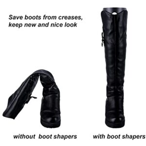 ericotry 2 Pairs 8 Inch Boot Shaper Form Inserts Breathable Boots Tall Support Shoe Tree Stands Holder for Women and Men