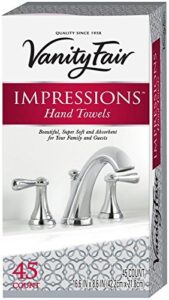 vanity fair impressions entertain hand towel 45ct (packaging may vary)