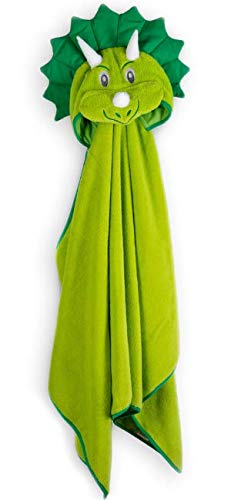 Little Tinkers World Premium Hooded Towel for Kids | Dinosaur Design | Ultra Soft and Extra Large | 100% Cotton Bath Towel with Hood for Girls & Boys