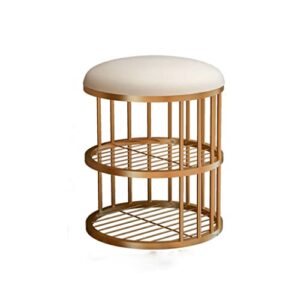 hmggdd change shoes stool chair sofa round stool with metal shoe rack shoe organizer shoe-shelf furniture home