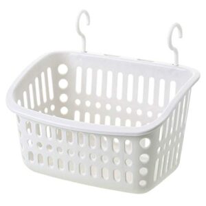 topincn plastic hanging shower basket with rotatable hook, shower caddy tote storage bin household storage organizer basket space saving hanging organizer for bathroom kitchen dorm room