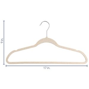 Elama Home 30 Piece Biodegradable Suit Hangers in Wheat (ELH-30)