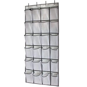 plplaaoo shoe rack for door,shoe holder rack for over the door,over the door shoe organizer hanging storage bag shoe storage door hanger with 24 mesh pockets