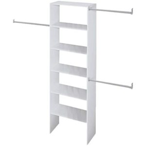 closetmaid vertical closet organizer, 24", white