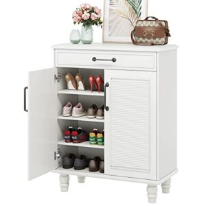 little tree shoe cabinet, white