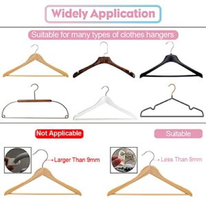 Clothes Hanger Connector Hooks, Begino Mini Cascading Hanger Hooks for Heavy Duty Space Saving, Durable Plastic Outfit Hanger Clips for Closet Load 20 Pounds(30Pcs Pink)