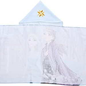 Jay Franco Frozen 2 Mythical Wonderland Kids Bath/Pool/Beach Hooded Towel, Cotton