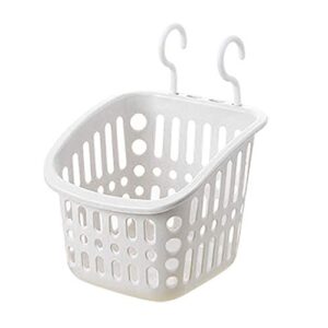 fenleo plastic hanging shower basket with hook for bathroom kitchen storage holder c