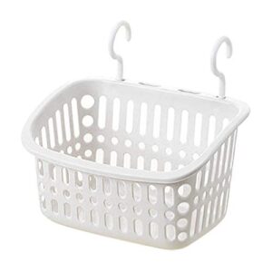 Onlyliua Plastic Hanging Shower Basket With Hook, Shower Shelf Wall Mounted, For For Bathroom Kitchen, Pantry, Bathroom, Dorm Room, Office Storage Holde