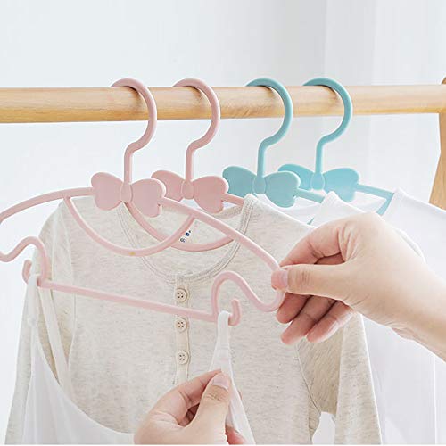 TIANYIYIJIA 20 Pack Kids Hangers Childrens Hangers Child Hangers Plastic Toddler Infant Nursery Hangers Small Baby Clothes Hangers for Closet Clothes Hangers