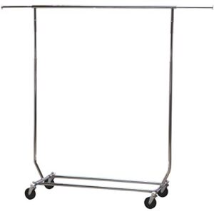 DecoBros Supreme Commercial Grade Clothing Garment Rack, Chrome