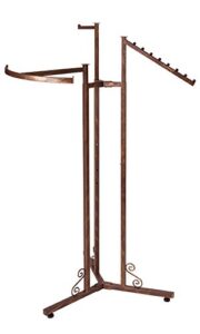 sswbasics boutique cobblestone 3-way clothing rack (adjustable arms)