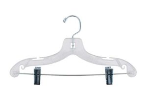 nahanco 414rc plastic coordinate hanger, heavy duty, 14", clear (bulk pack of 100)