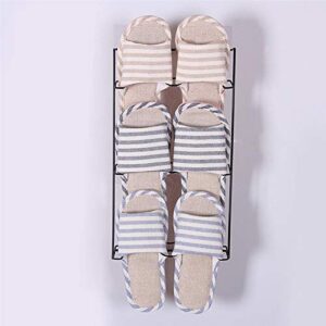 MFCHY Multi-Layer Shoes Rack Wall Mount Slippers Hanging Shelf Slipper Storage Organizer Stand Holder Space Saving