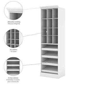 Bestar Versatile 25” Closet Organizer in White