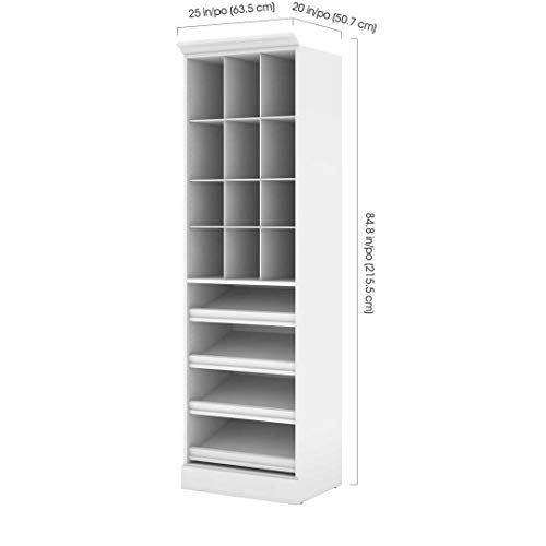 Bestar Versatile 25” Closet Organizer in White