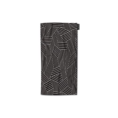 Zaueky Irregular Stripe Hand Towel Black and White Thin Light Lines Interweaving Decorative Bathroom Towels Soft Highly Absorbent Face Towel for Hotel Gym Spa（15X30 Inch）