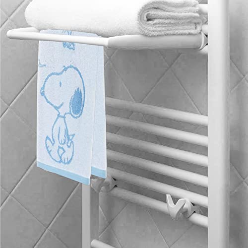 Screen Legends Snoopy Hand Towels for Bathroom - 3 Pc Charlie Brown Bathroom Decor Bundle with 16" x 26" Snoopy Hand Towels for Kids, Adults Plus Snoopy Art Kit | Snoopy Bathroom Accessories