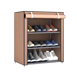 anmmber simple shoe rack multi-layer dust-proof household shoe rack dust resistance lattices non-woven fabric shoe rack (color : d)