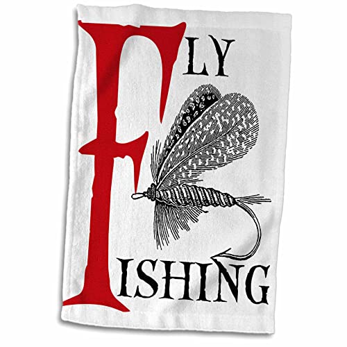 3dRose - TNMGraphics Fishing - Fly Fishing Lure - Towels (twl-256123-1)