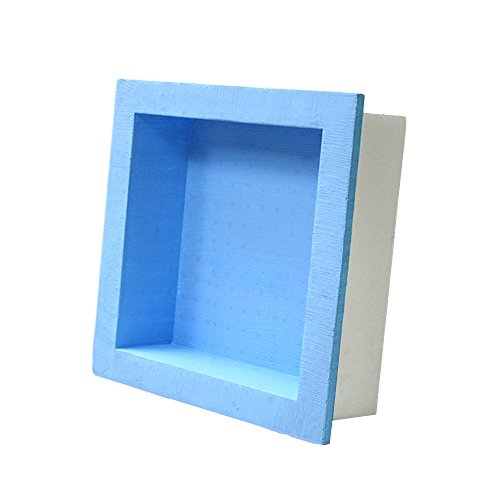 PROMOTOR Single Shower Niche 16'' x 16' Waterproof Ready for Tile Shampoo Shelf Bathroom Shelf Organizer Storage for Shampoo & Toiletry Storage