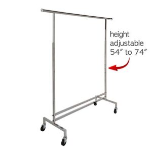 Only Garment Racks #GR300 Commercial Grade - Heavy Duty Single Rail Rack,