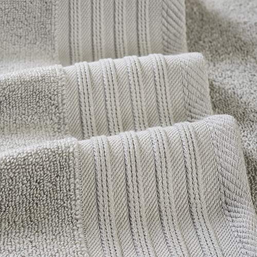 Amrapur Overseas 6-Piece Yarn Dyed Diamond Gate Jacquard Towel Set Seafoam