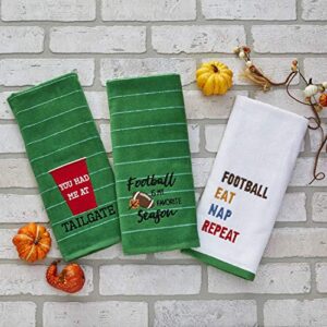 SKL Home You Had Me at Tailgate Hand Towel Set, Green 2 Count