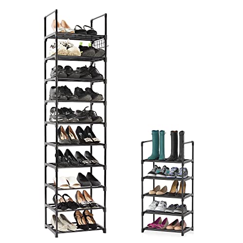 Mavivegue Shoe Rack,10 Tier Shoe Rack Shoe Rack 5 Tier Shoes Rack for Closet Entryway