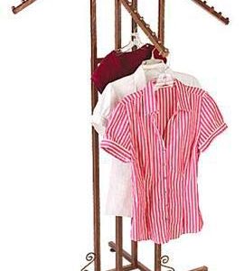 SSWBasics 4-Way Clothing Rack with Slant Arms (Boutique Cobblestone) Heavy Duty Rack