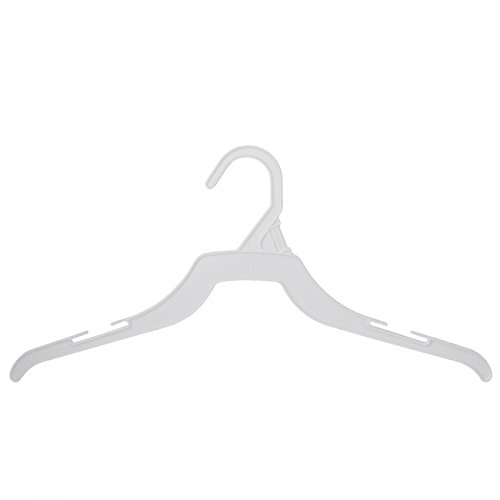 NAHANCO P14 Plastic Blouse/Dress Hangers, 14", White (Pack of 500)