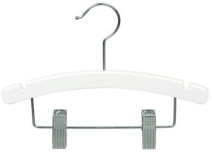 only hangers 10" white baby/infant combination hanger [ bundle of 25 ]