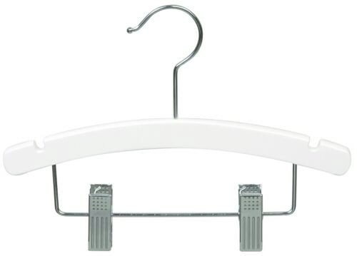 Only Hangers 10" White Baby/Infant Combination Hanger [ Bundle of 25 ]